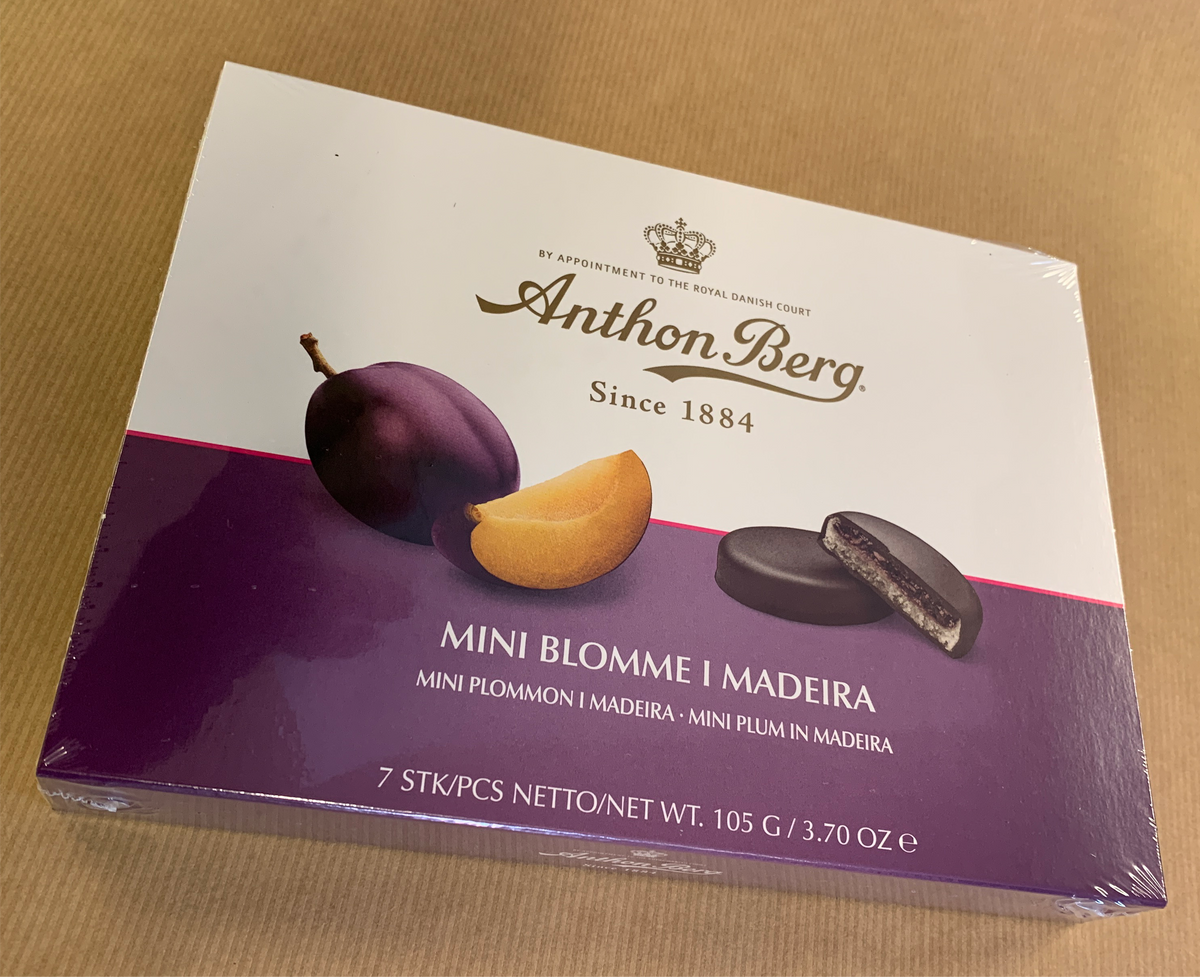 Anthon Berg Mini Blomme I Madeira - mini marzipan / chocolate / plum ...